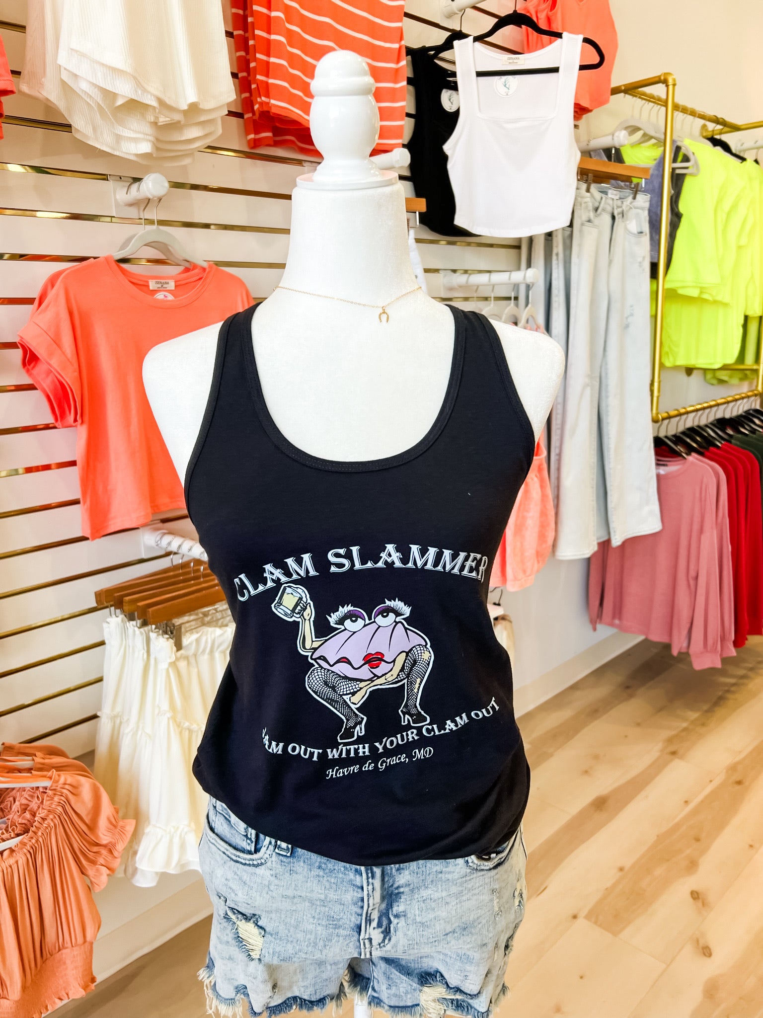 Clam Slammer Razor Back Tanks – The Teal Antler™